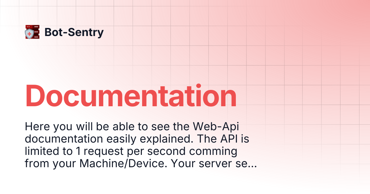 Documentation | Bot-Sentry